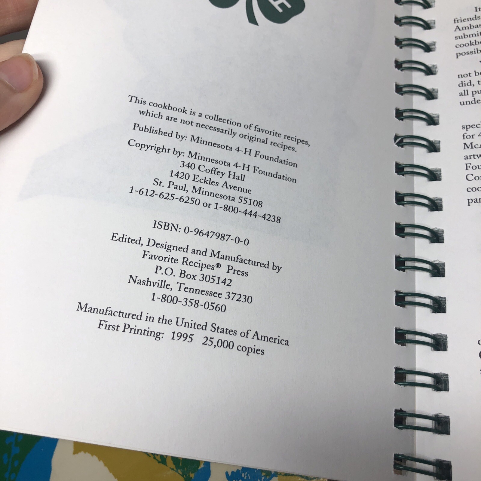 Minnesota [4-H] Recipes : Favorite Recipes of 4-H Familes and Friends ...
