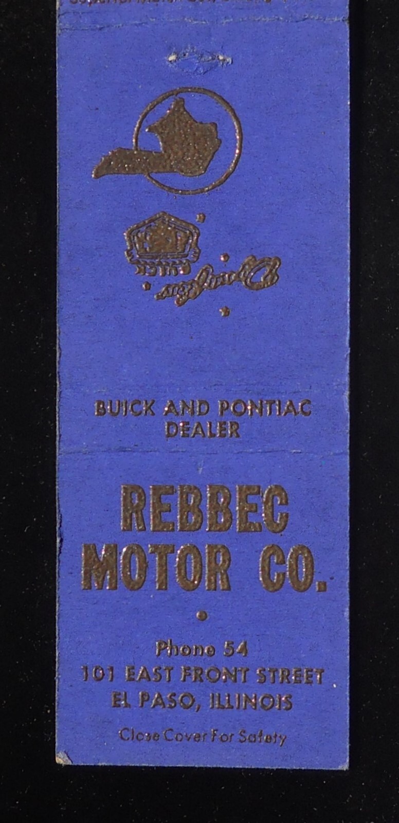 1940s? Rebbec Motor Co. Buick and Pontiac Dealer Phone 54 Front St. El ...