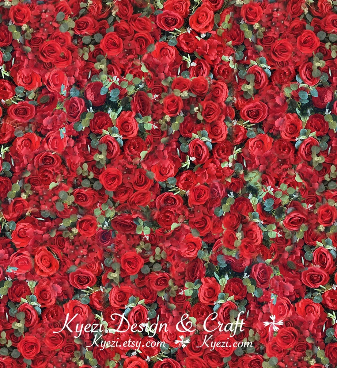 Red Rose Wedding Background
