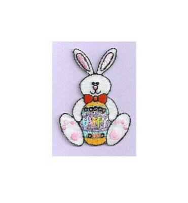 Easter - Bunny - Easter Egg - Happy - Iron On Applique Patch - Crafts ...