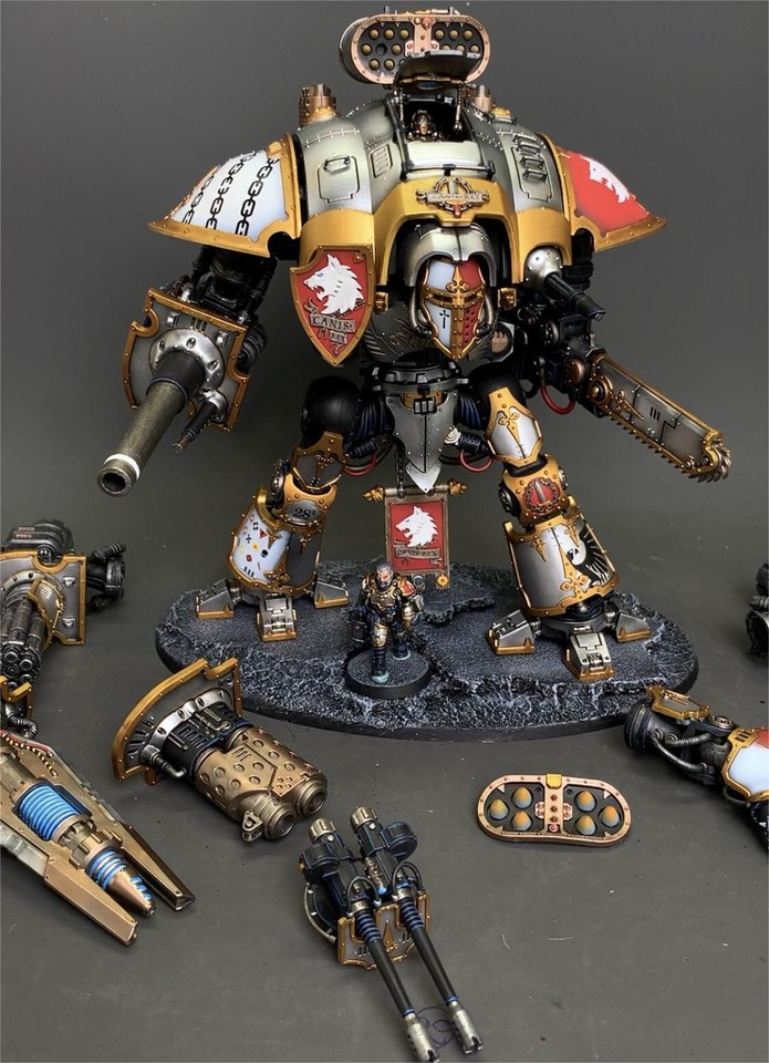 Warhammer 40K Knight Preceptor Imperial Knights Presale Painted Gallery ...