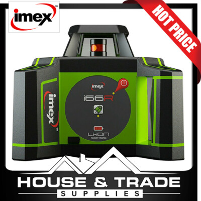 Imex Rotating Laser Level 400m RED BEAM Construction Laser i66R | eBay