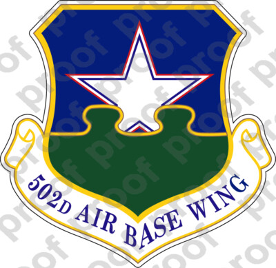 STICKER USAF 502nd Air Base Wing | eBay