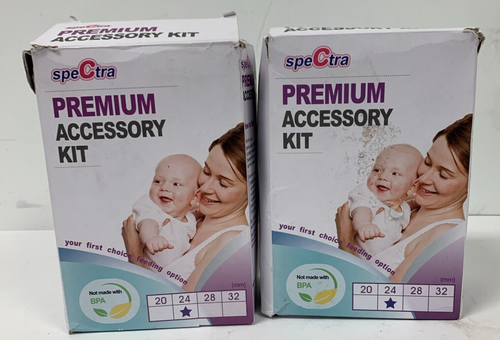 2 QTY Spectra Premium Breast Pump 24MM Accessory Kits 8809108012548| eBay