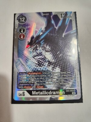Digimon Card - Metallicdramon EX3-053 SR Holo Foil - NM/M | eBay