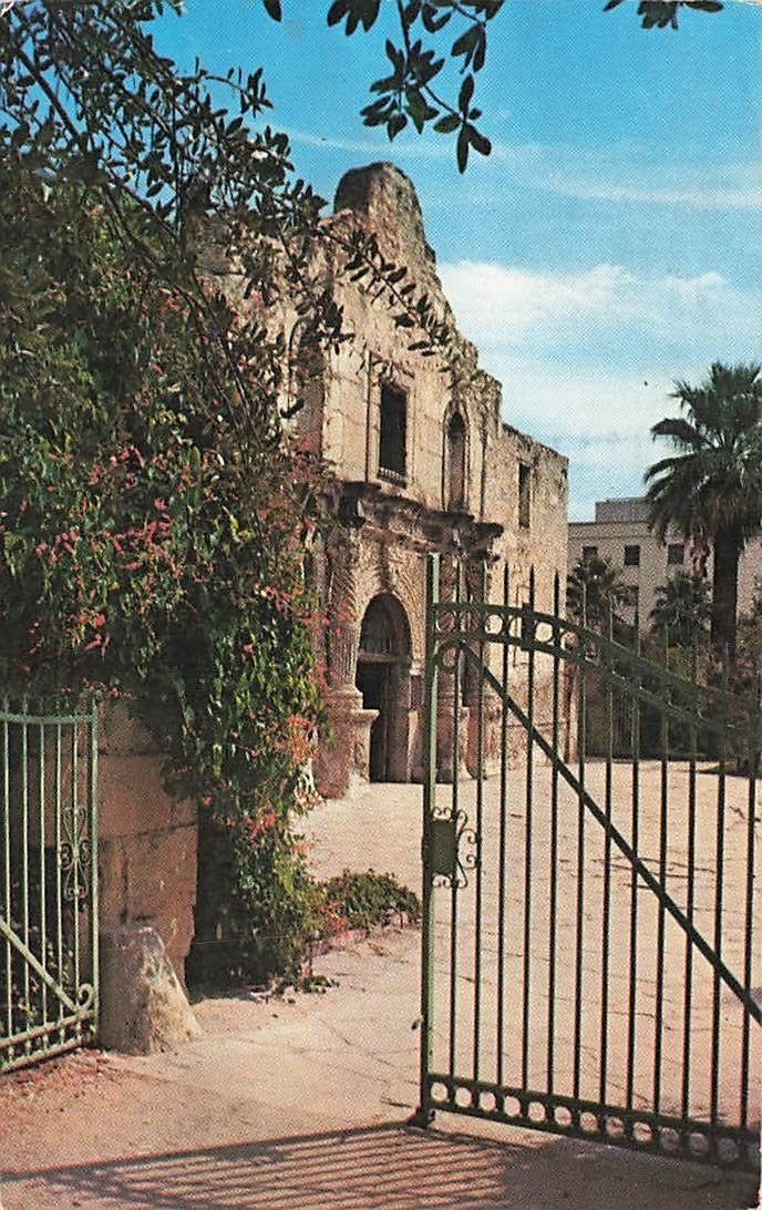 Postcard Side View Alamo San Antonio Texas | eBay