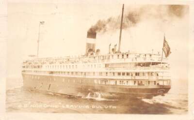 Duluth Minnesota SS Noronic Steamer Real Photo Vintage Postcard AA76803 ...