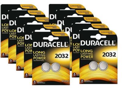 16 x Duracell CR2032 3v LITHIUM Coin Cell Batteries DL2032 BR2032 ST ...