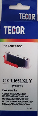 TECOR Compatible For Canon CLI-651XL YELLOW High Yield Ink Cartridge | eBay