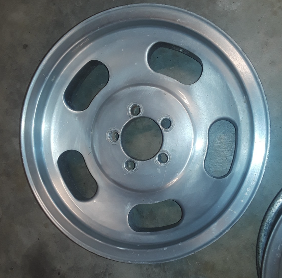 2 Aluminum slot wheels 15 x 4 ANSEN SPRINT, RARE BOLT PATTERN 4" x 5 | eBay