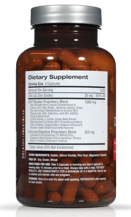 Advanced Trichology DHT BLOCKER Hair Growth Supplement 120 Vegetable ...