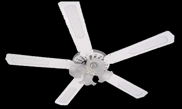 Sakura 52" 220-240 Volt Ceiling Fan 220/240v White 5 Blades 4 Lights 3 ...