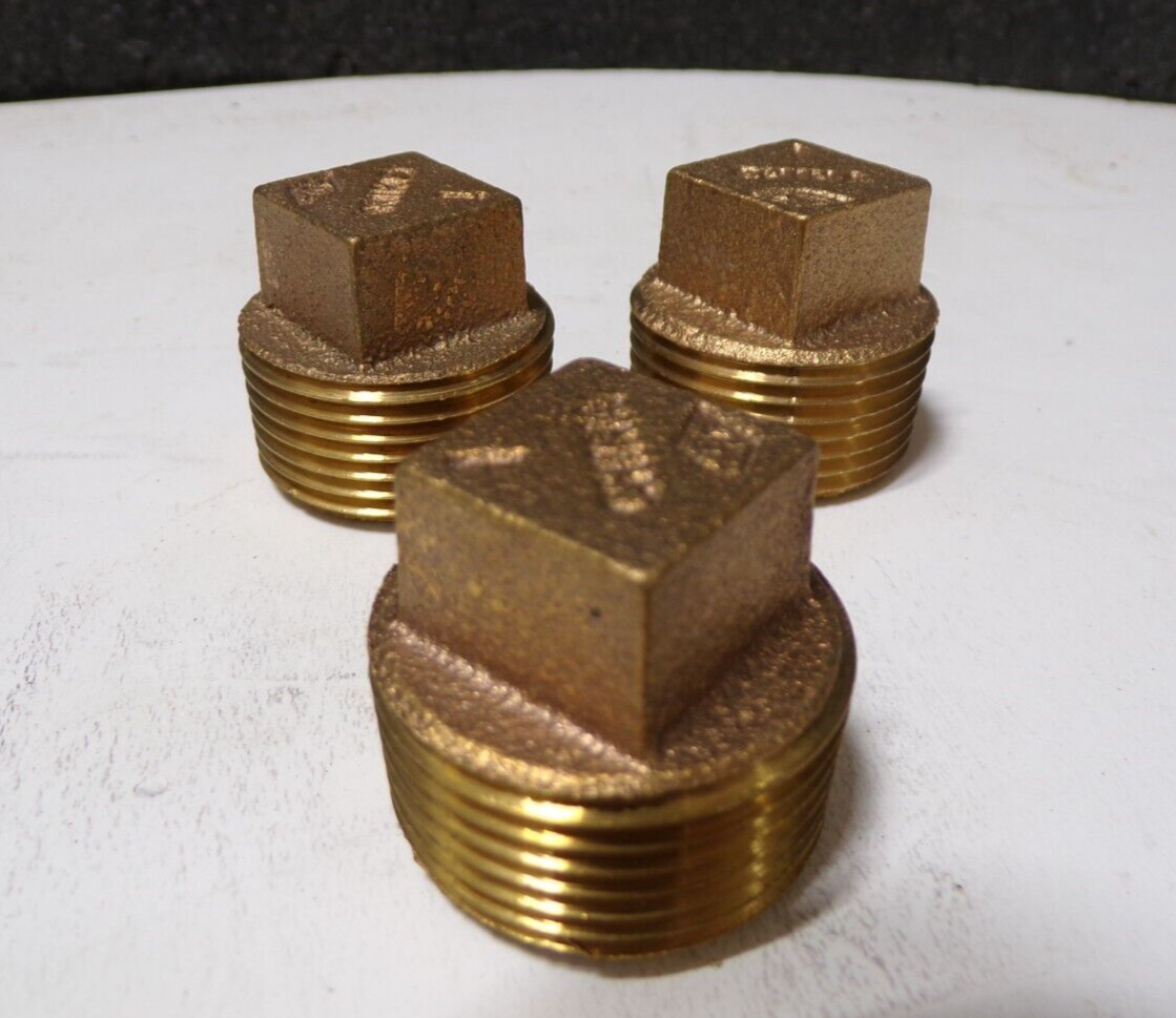 3PK Red Brass Cored Plug, 6Rcv0, Mnpt, 3/4" Pipe Size (G) | eBay