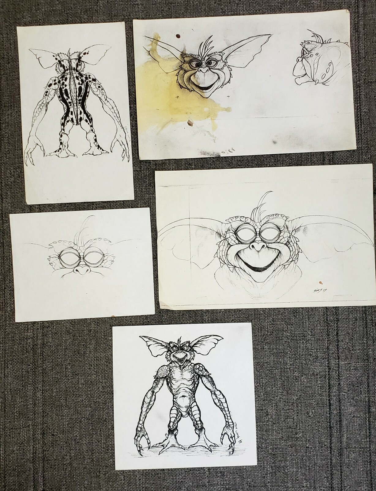 GREMLINS 2: THE NEW BATCH Rick Baker DAFFY COLOR TEST Concept Art | eBay