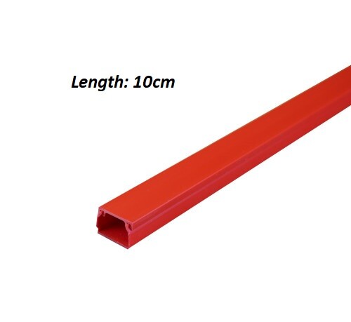 PVC Electrical Cable Mini Trunking Wire Conduit Tidy Plastic Cover RED ...