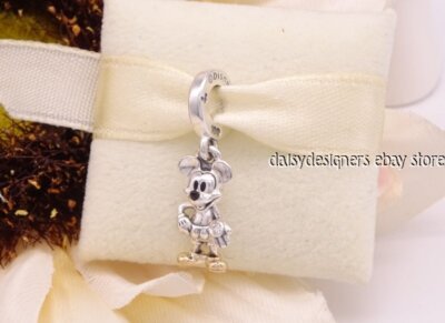 NEW Pandora Disney Mickey Mouse LC Diamond Charm 792812C01 + Digital ...