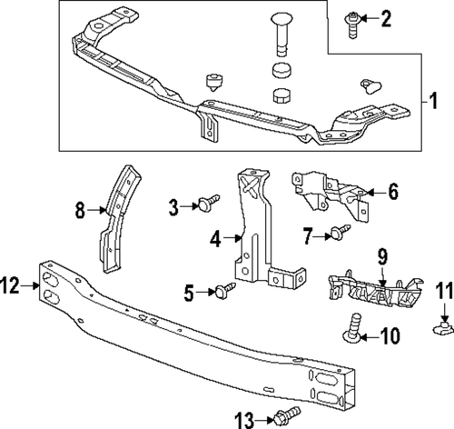 Genuine GM Bumper Bracket 84925139 | eBay