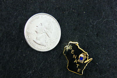 WISCONSIN STATE SENATE WITH BLUE STEIN PIN | eBay