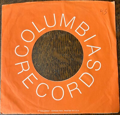 Columbia 45rpm Orange commercial/company sleeves: Lot of 4 | eBay
