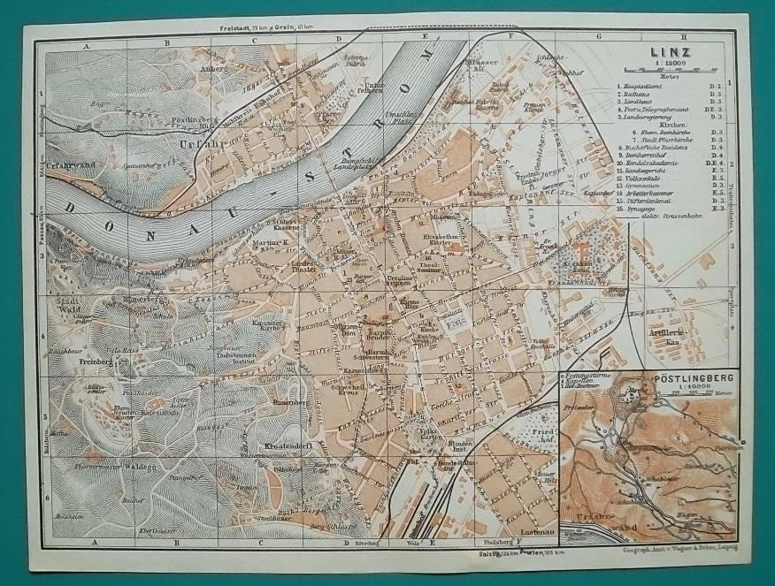 Danube River Map And Cities