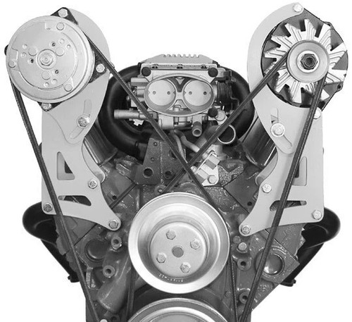 Alan Grove Steel A/C Air Compressor Alternator Brackets LWP SB Chevy ...