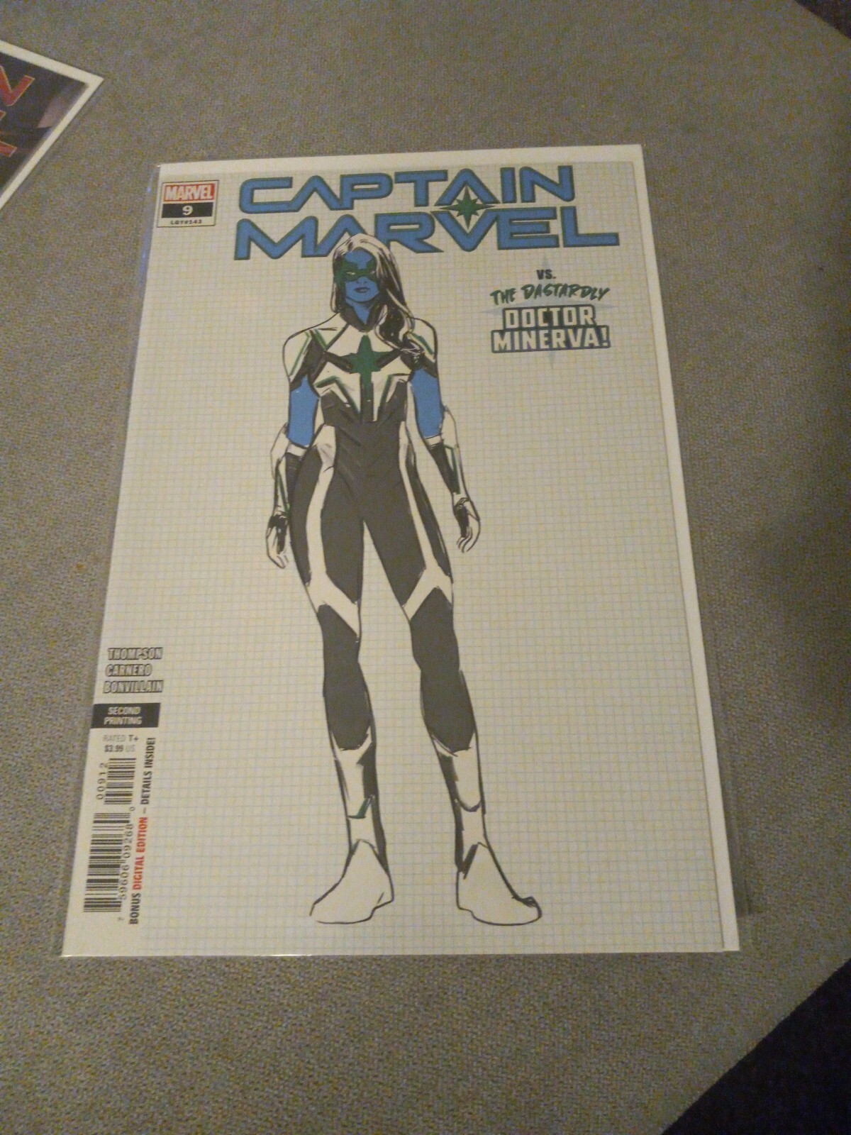CAPTAIN MARVEL #9 2ND PRINT CARNERO VARIANT MARVEL BROOKS STAR Doctor ...