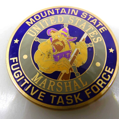 UNITED STATES MARSHAL MOUNTAIN STATE FUGITIVE TASK FORCE CHALLENGE COIN ...