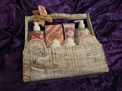 NEW - Purely Panache TOASTED VANILLA 6 Piece Christmas Bath Gift Set ...