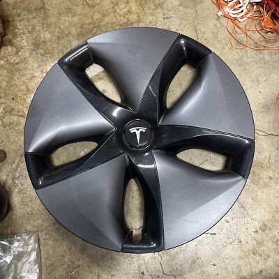 SET OF 4 Tesla Model 3 Aero Rim Wheel Cover Hubcap Black Grey Cap 2017 ...