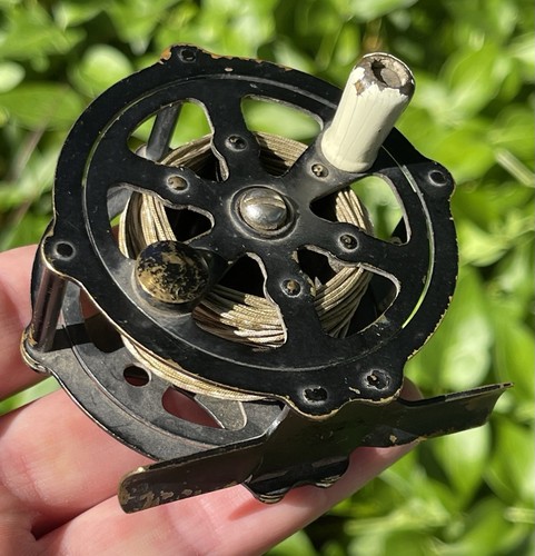 Vintage Antique 80 Yard Brass Skeleton Fly Fishing Reel | eBay