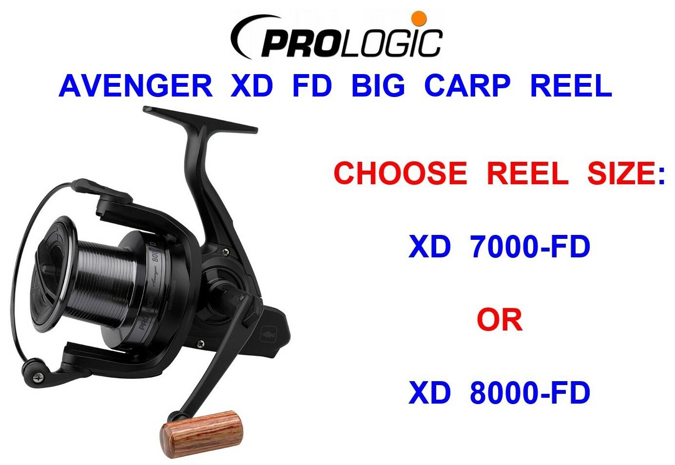 Prologic Avenger XD 7000 Front Drag Spinning Reel - Black for sale ...