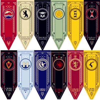 the Game of Thrones Stark Tyrel Targaryen Banner Flag House Party Wall ...
