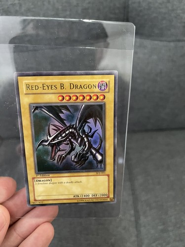Red Eyes B. Dragon 1st Edition - SDJ 001 Holo Foil Ultra Rare Yugioh ...