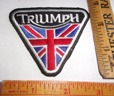 Triumph patch vintage collectible old British motorcycle biker ...