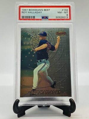 Roy Halladay RC 1997 Bowman Best 1 Rookie Card PSA Graded Blue Jays HOF ...