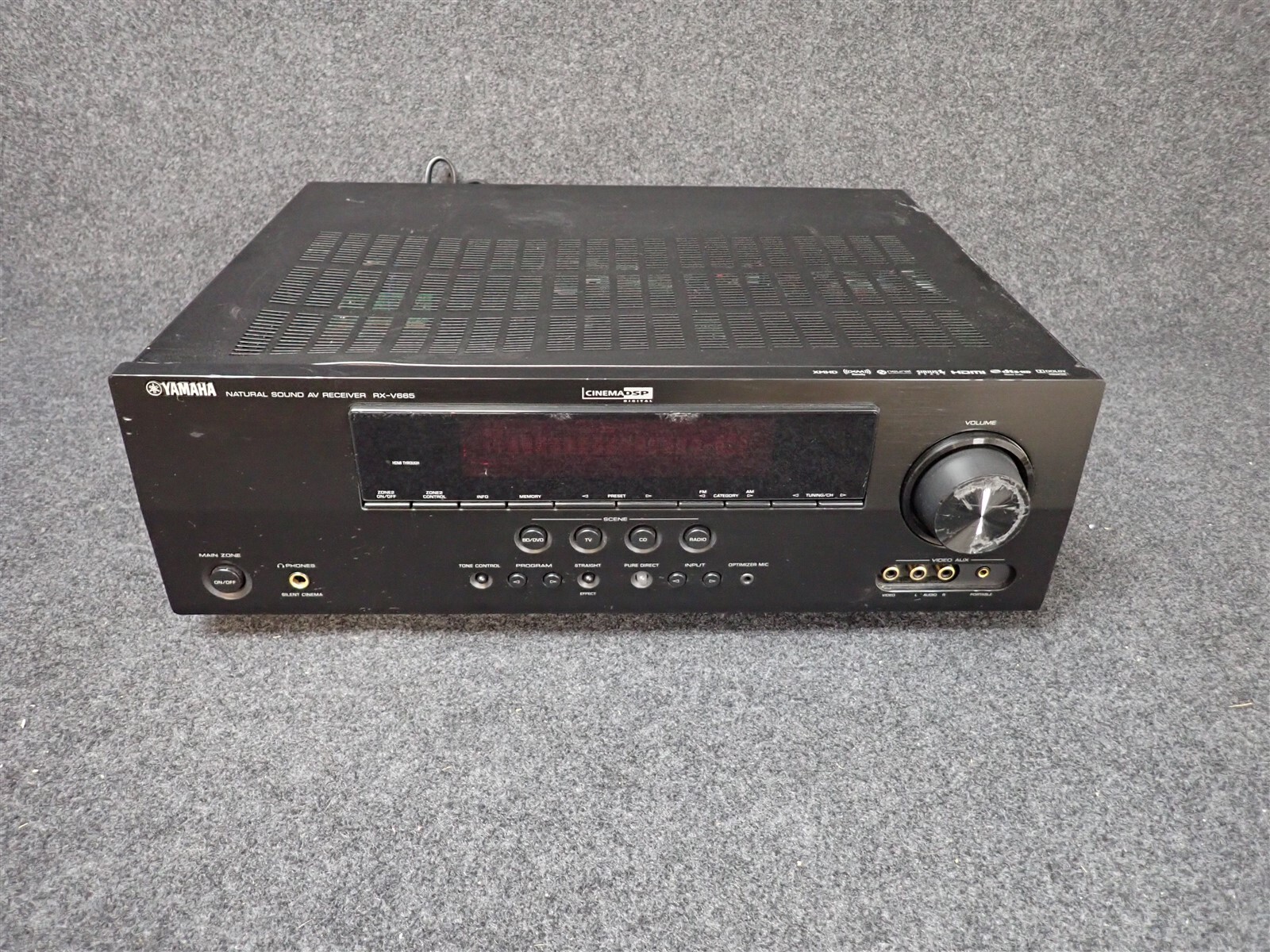 Yamaha RX-V665 7.2 Channel Surround Sound Home Theater Receiver w/ HDMI ...