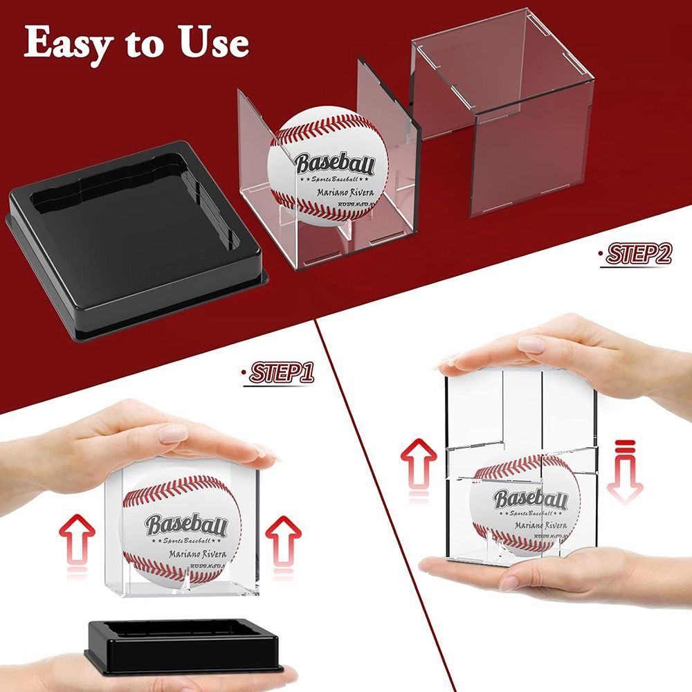 Showcase Baseball Display Case Cube Memorabilia Display Case Baseball ...