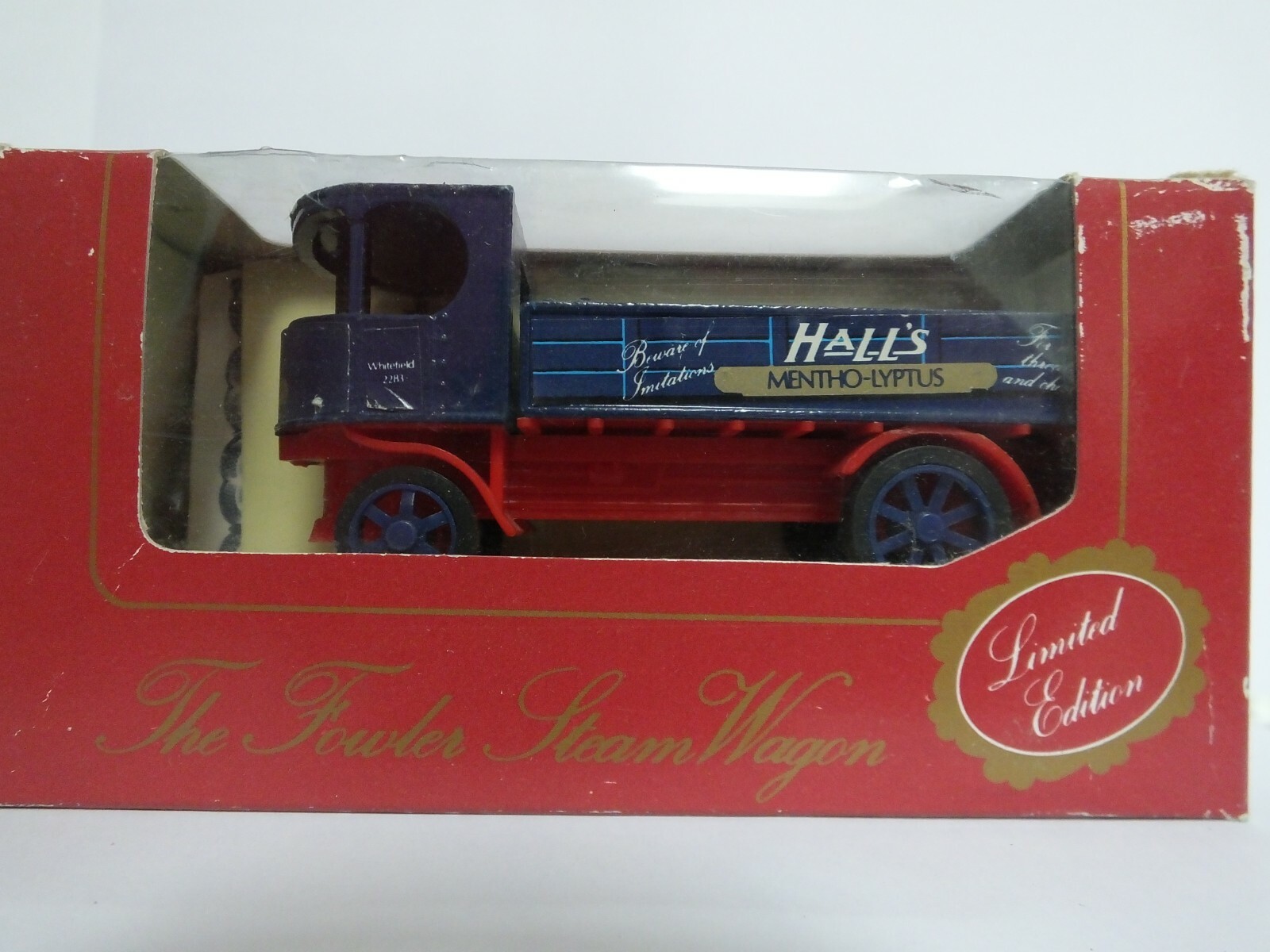 HALLS MENTHO-LYPTUS - THE FOWLER STEAM WAGON - 60 YEARS 1927-87 LIMITED ...