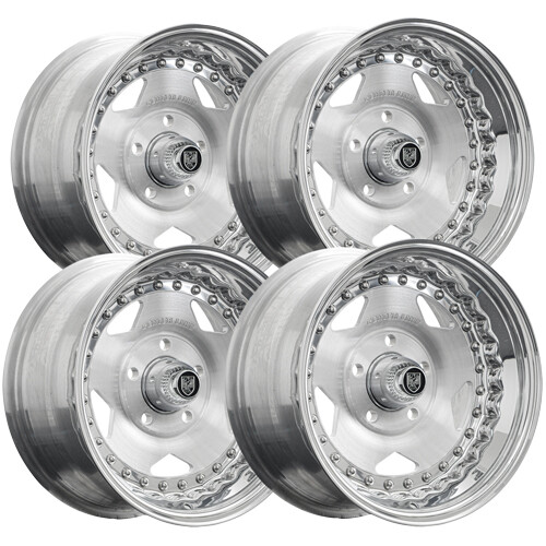 (Set of 4) Centerline Convo Pro 2.0 15x8 5x4.5" +0mm Polished Wheels ...