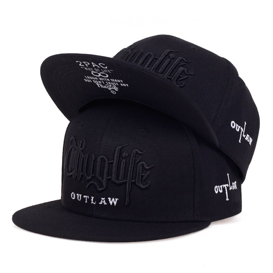 NEW Baseball Cap 2Pac Thug Life Rap Hat Snapback Tupac Adjustable Flat ...