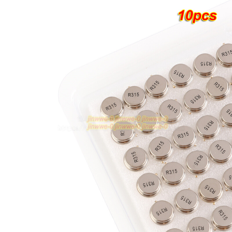 10PCS DIP R315A 315Mhz/R433A 433Mhz round tripod surface acoustic ...
