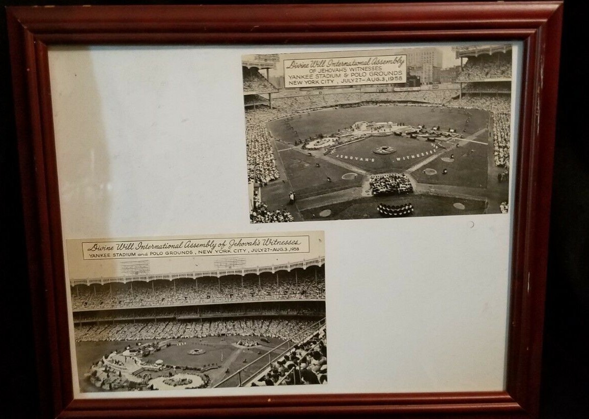 Watchtower ORIGINAL POST CARDS & Convention Program REPORT- 1958 Rare ...