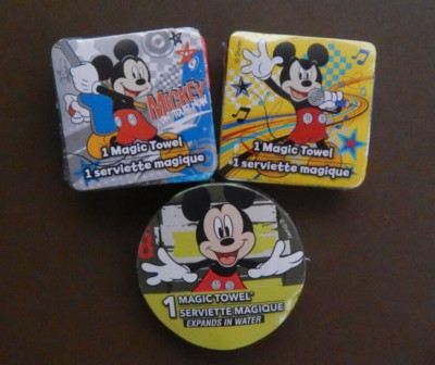 Mickey Mouse MUSICIAN Guitar & Microphone Magic towels ALL NEW | eBay