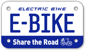 E-BIKE Electric Scooter Bicycle License Plate 4"x7" ***** | eBay