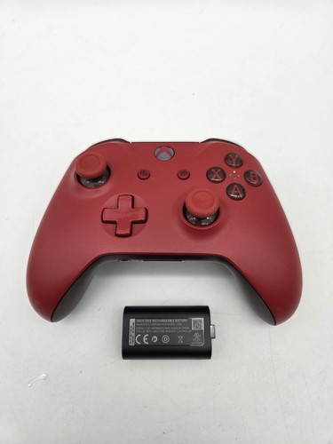 Microsoft Wireless Controller for Xbox One Red Model 1708 TESTED | eBay