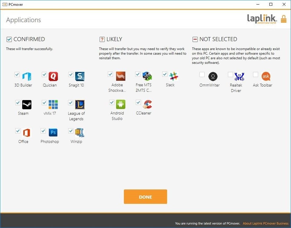 Laplink PCmover Business 10-Use w USB3.0 PAFGPCMB0B00AP0RTPML ...