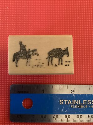 B10; Unbranded Rubber Stamp; Cowboy With Pack Mule | eBay