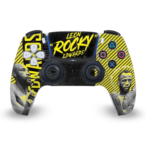 OFFICIAL UFC LEON EDWARDS VINYL SKIN FOR PS5 SONY DUALSENSE CONTROLLER ...