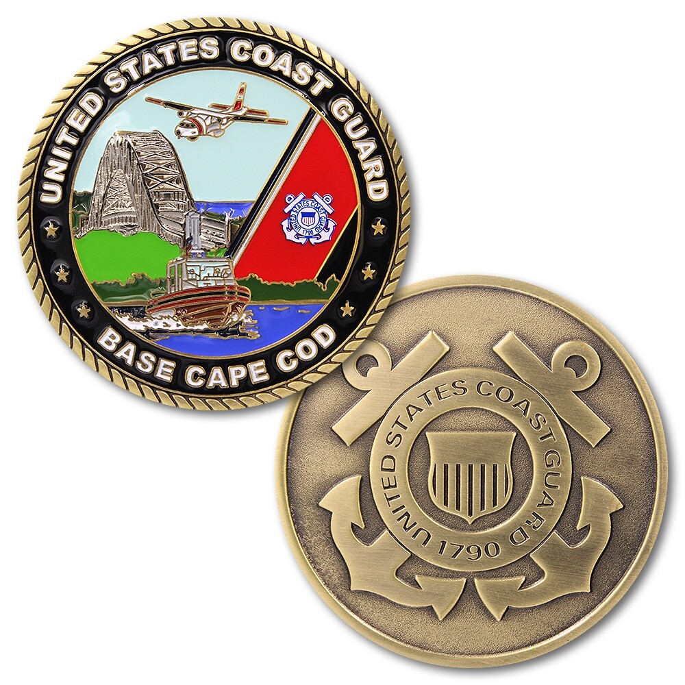 US Coast Guard USCG Base Cape Cod Challenge Coin | eBay