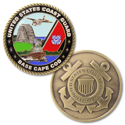 US Coast Guard USCG Base Cape Cod Challenge Coin | eBay